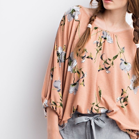 easel | Tops | Easel Floral Print Top | Poshmark